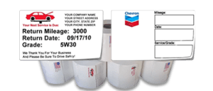 Oil Change Labels - Cobra Systems, Inc.