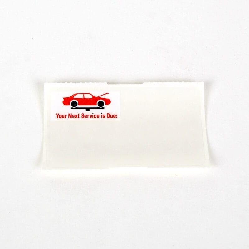 Striker – Car Lift Your Next Service Due Static Cling/Adhesive Clear ...